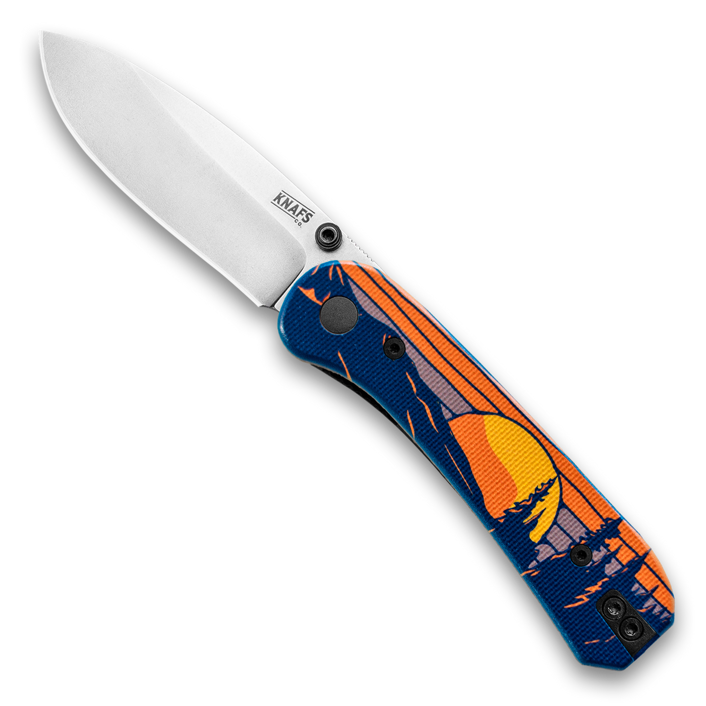 Lander 1 Pocket Knife - Printed G10 Scales - Pre-Built
