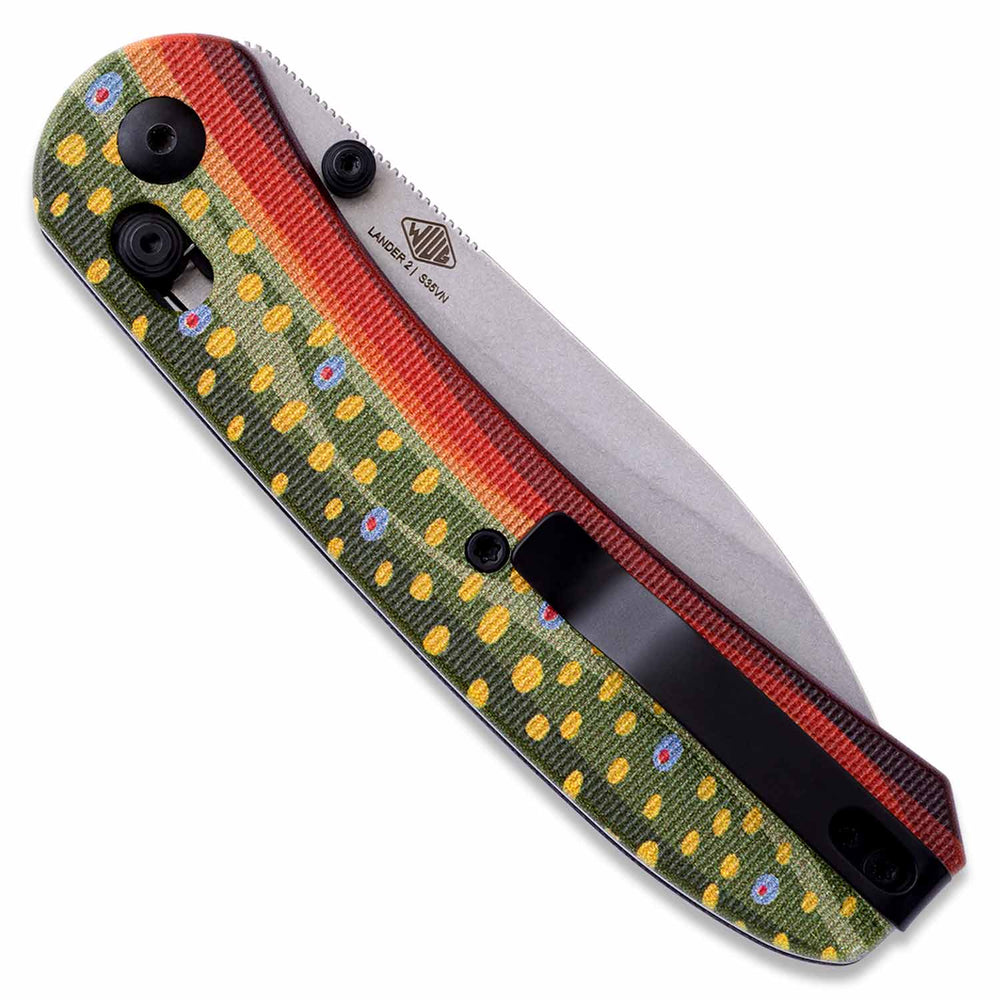 Lander 2 Knife Scales - Brook Trout G10