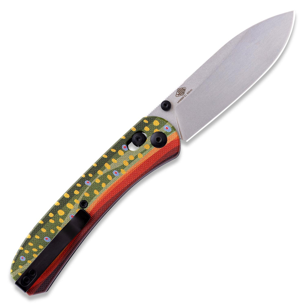 Lander 2 Knife Scales - Brook Trout G10