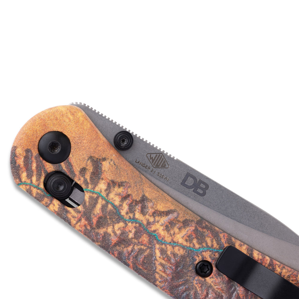 Lander 2 Pocket Knife - Dan Becker Exclusive - Grand Canyon Scales