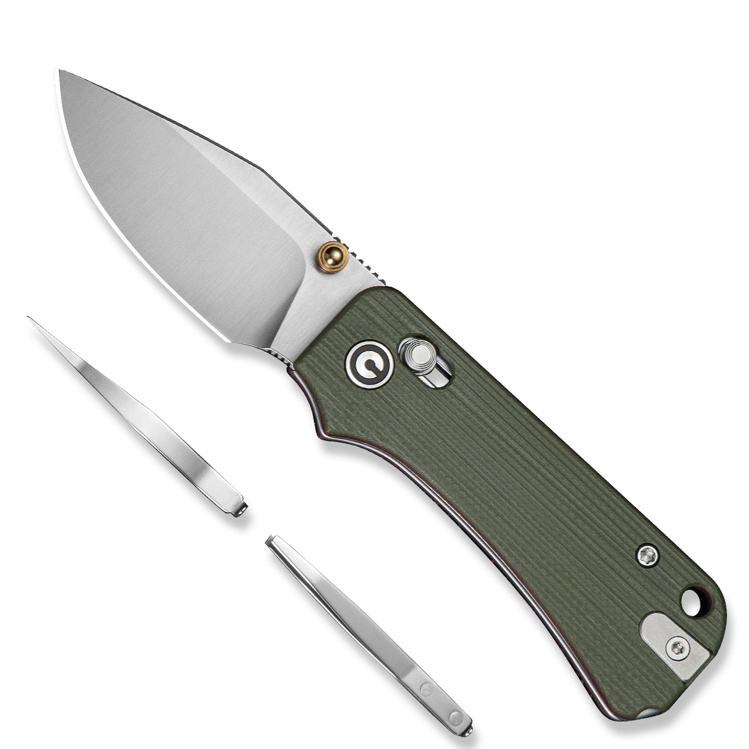 Baby Banter 2 - TG Pocket Knife - Green/Red G10 - 14C28N