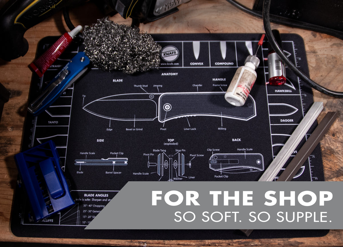 Knife Mouse Pad - Oversized Shop Mat 14 x 10"